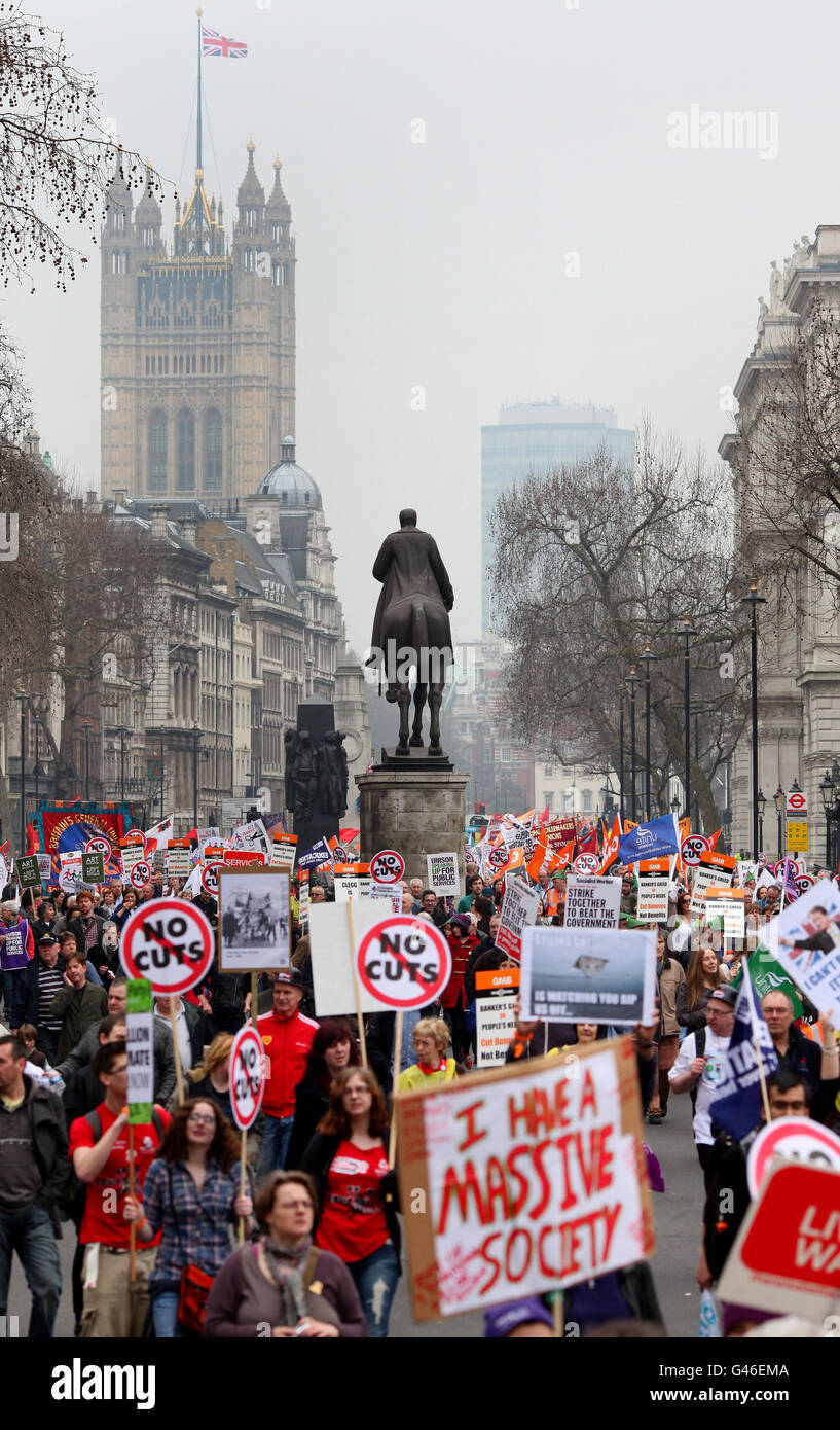 TUC March For The Alternative Stock Photo - Alamy