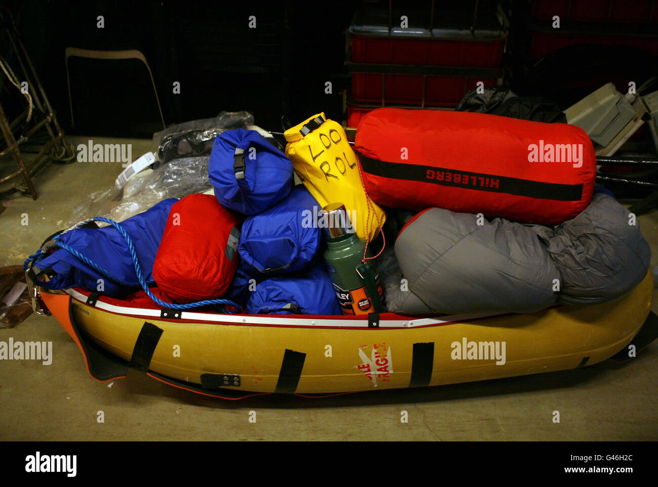 One of the pulks used by the Walking with the Wouded team who have ...