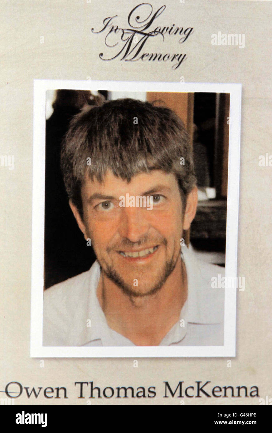 The Order of Service from the funeral of New Zealand earthquake victim ...