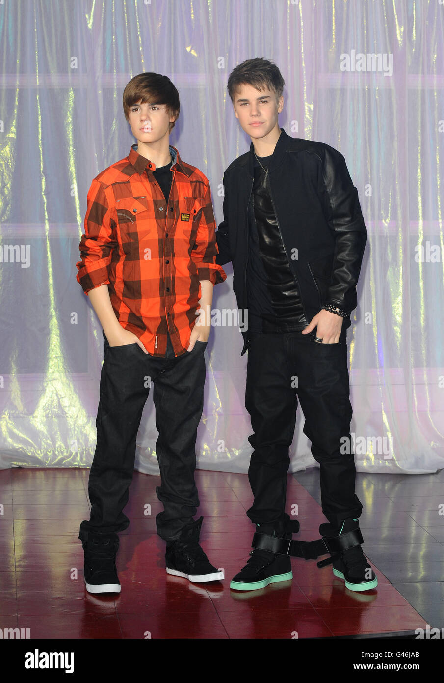 Justin Bieber waxwork unveiling - London Stock Photo - Alamy Justin Bieber waxwork unveiling - London Stock Photo - Alamy