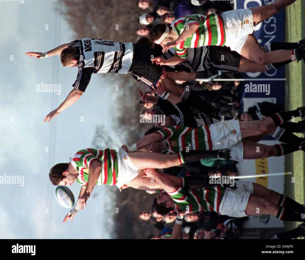 Rugby line out hands hi-res stock photography and images - Alamy