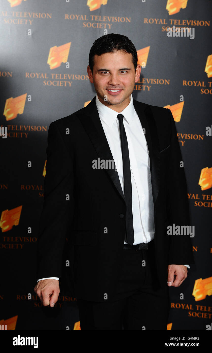 Ryan Thomas arrives at the Royal Television Society Awards at the ...