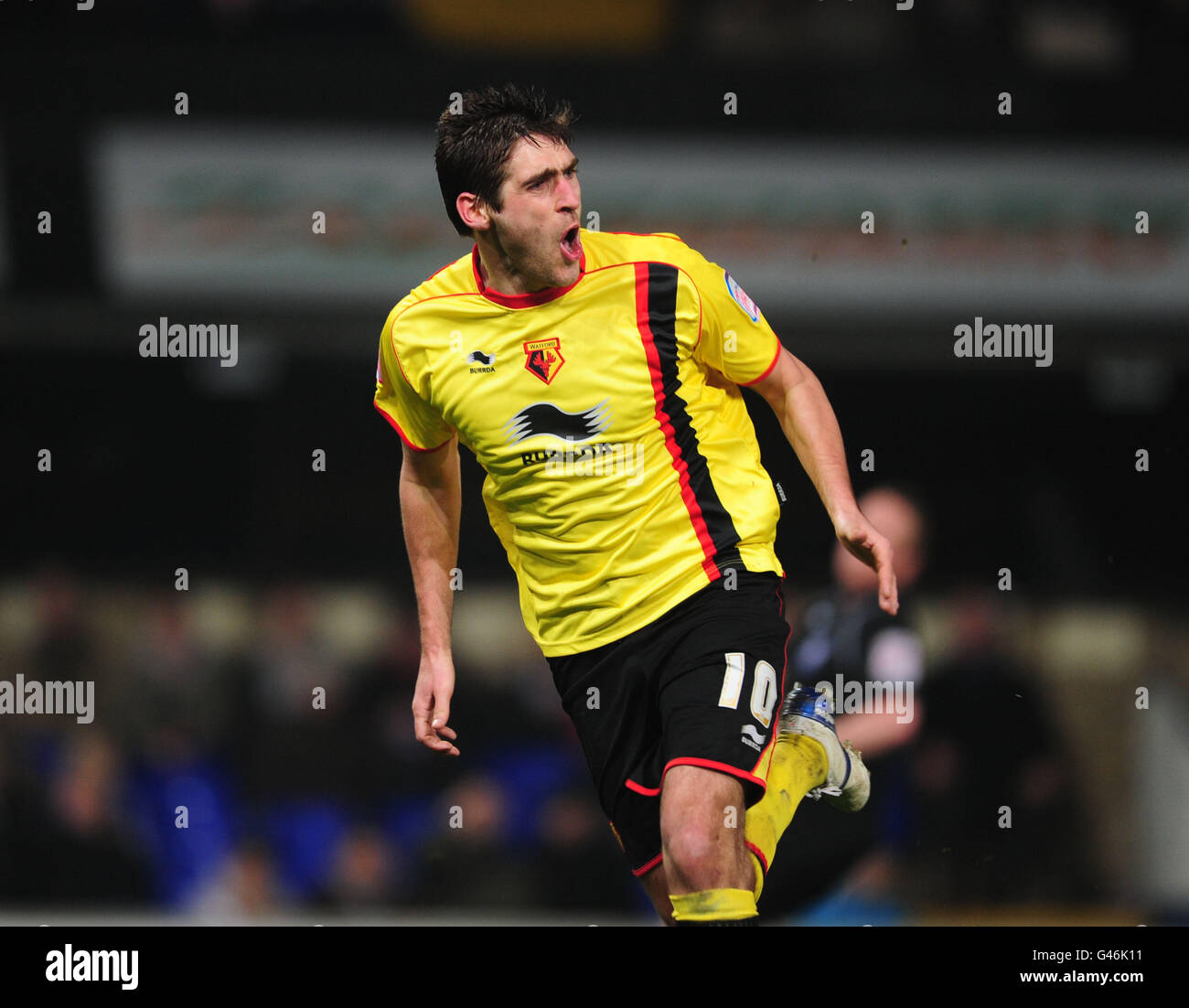 Watford's Danny Graham celebrates scoring the second goal Stock Photo ...