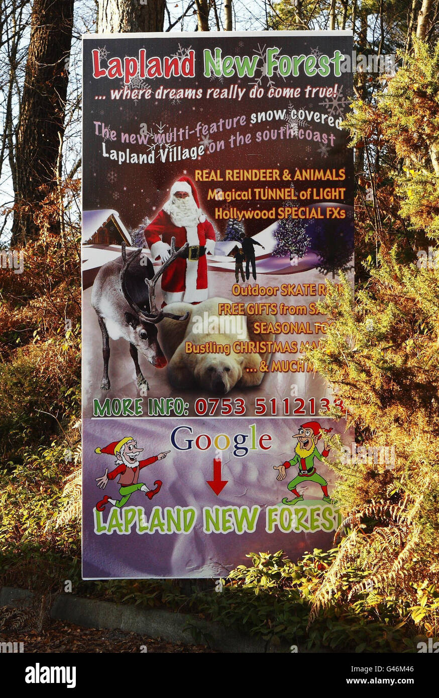 Lapland theme park case Stock Photo - Alamy