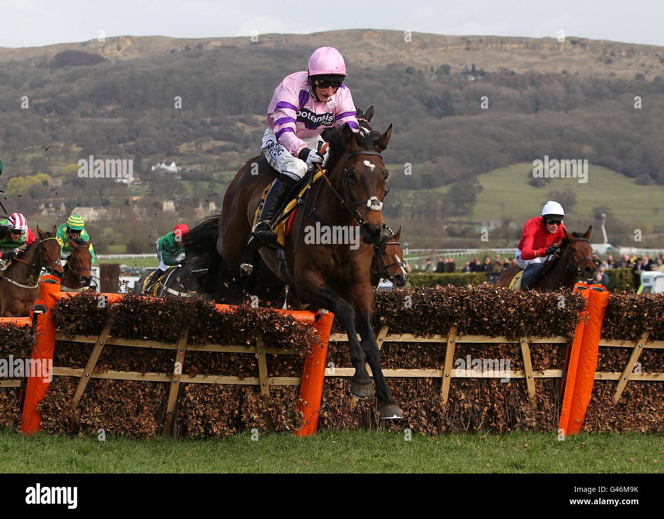 Winning jcb triumph hurdle hi-res stock photography and images - Alamy