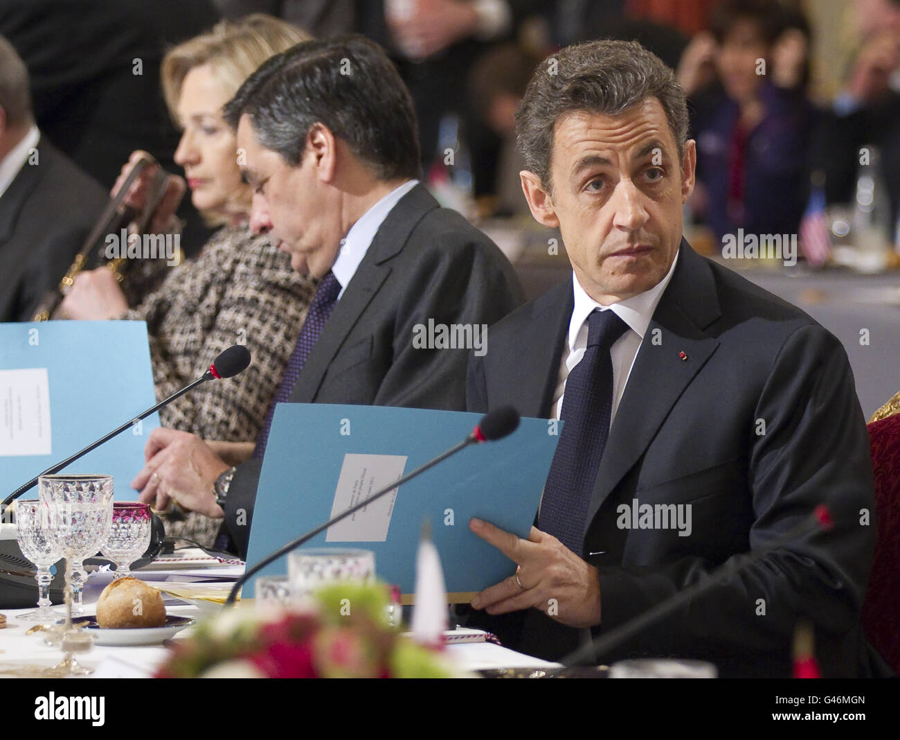 Paris Summit on Libya Stock Photo - Alamy