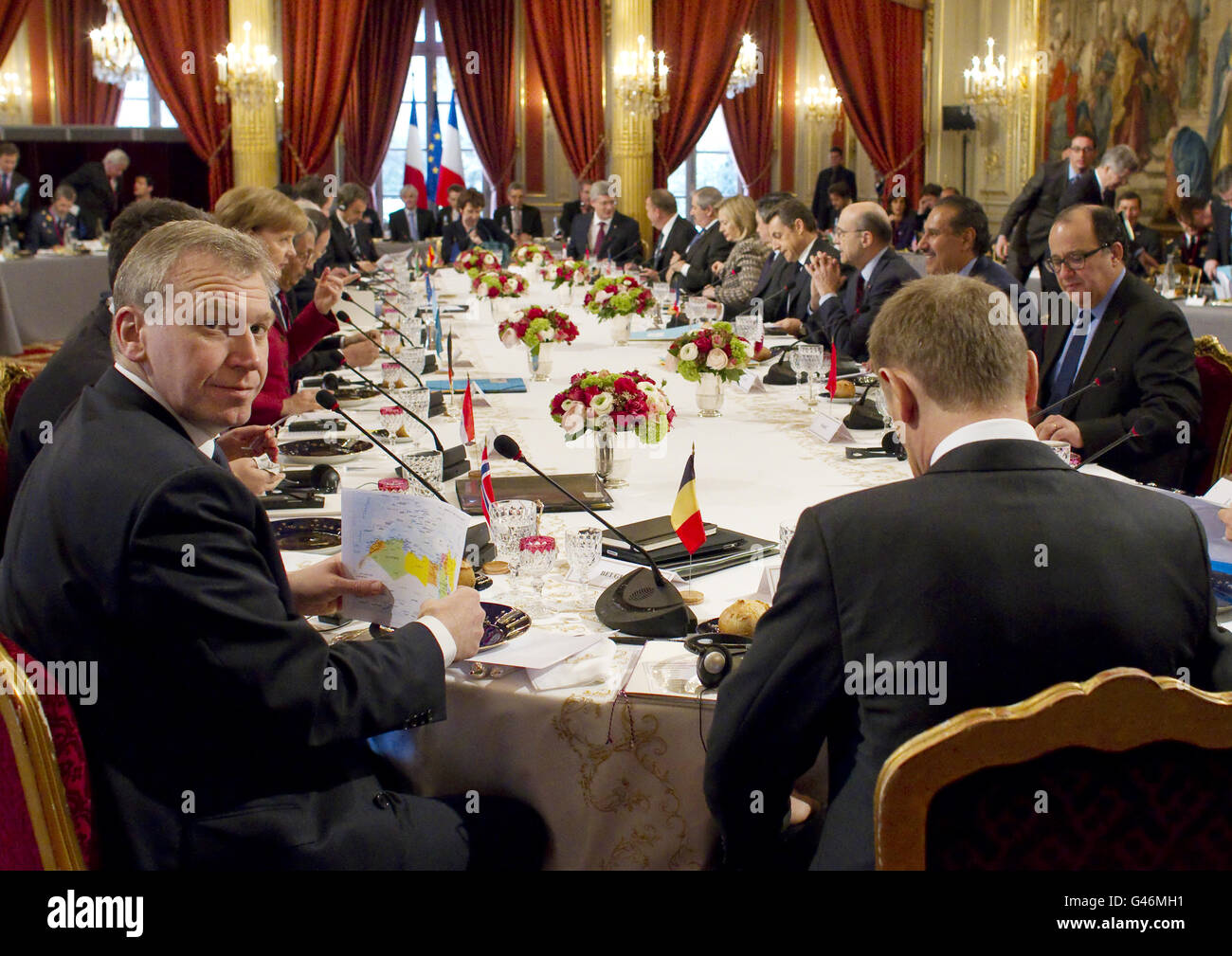Paris Summit on Libya Stock Photo - Alamy