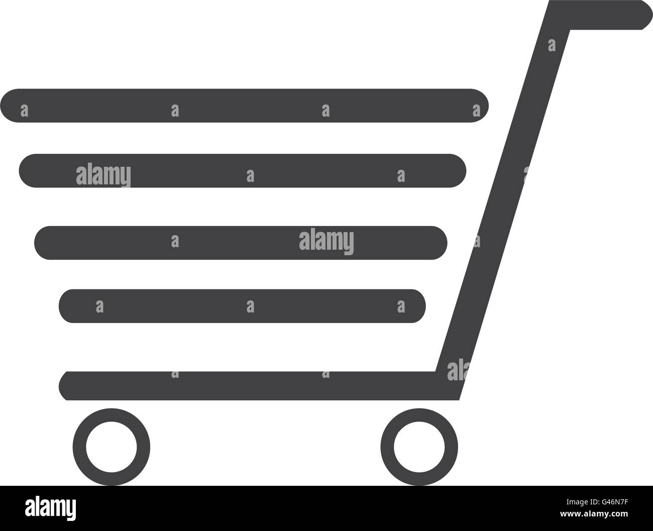 black striped shopping cart desig,vector graphic Stock Vector Image ...