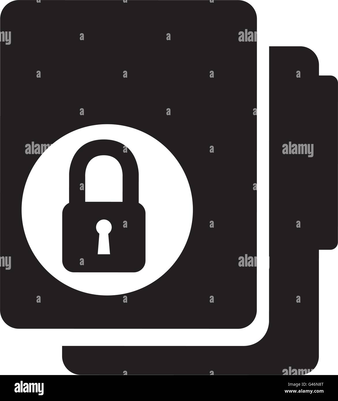folder with padlock isolated icon design Stock Vector Image & Art - Alamy