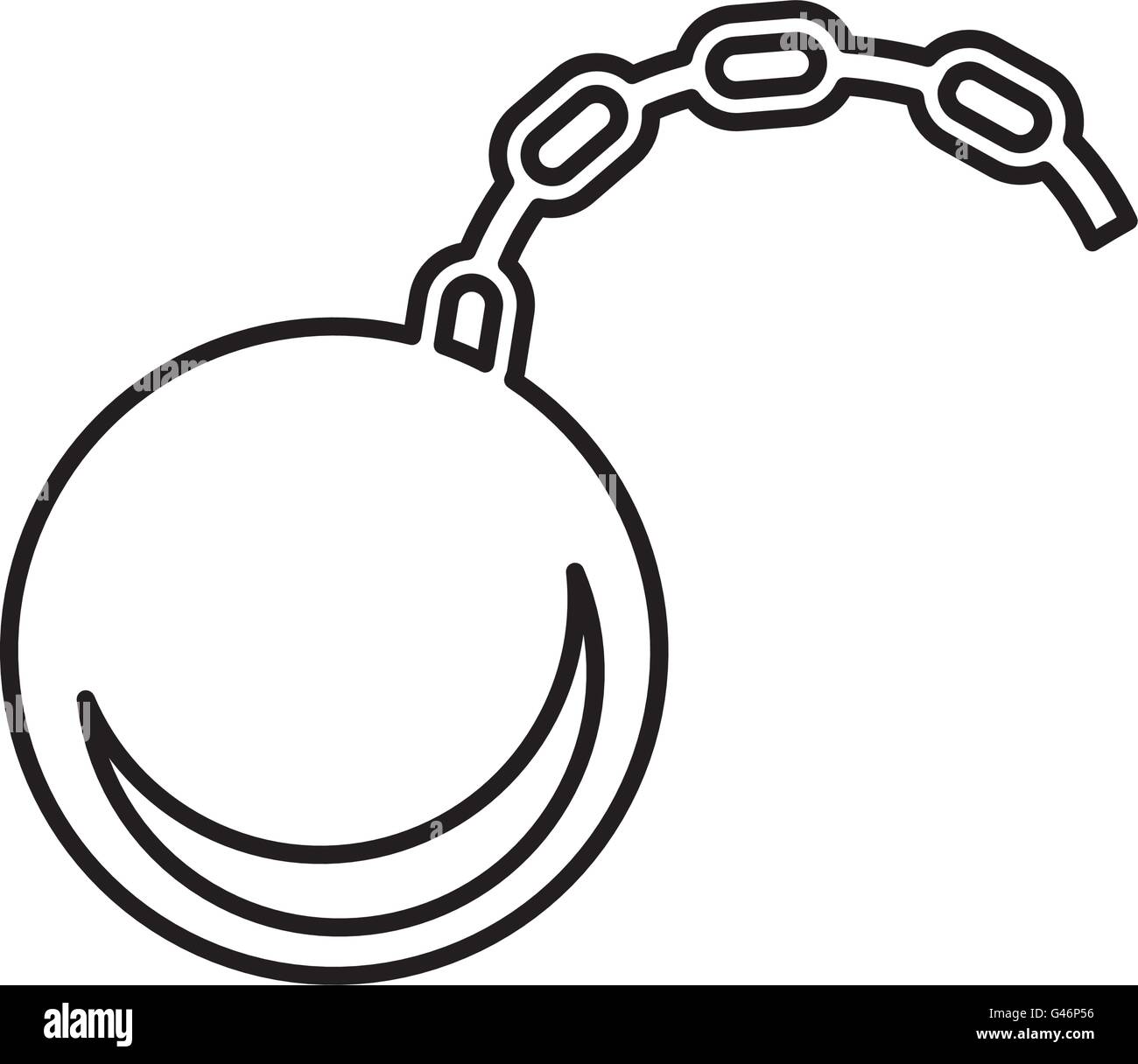 shackle slave isolated icon design Stock Vector Image & Art - Alamy