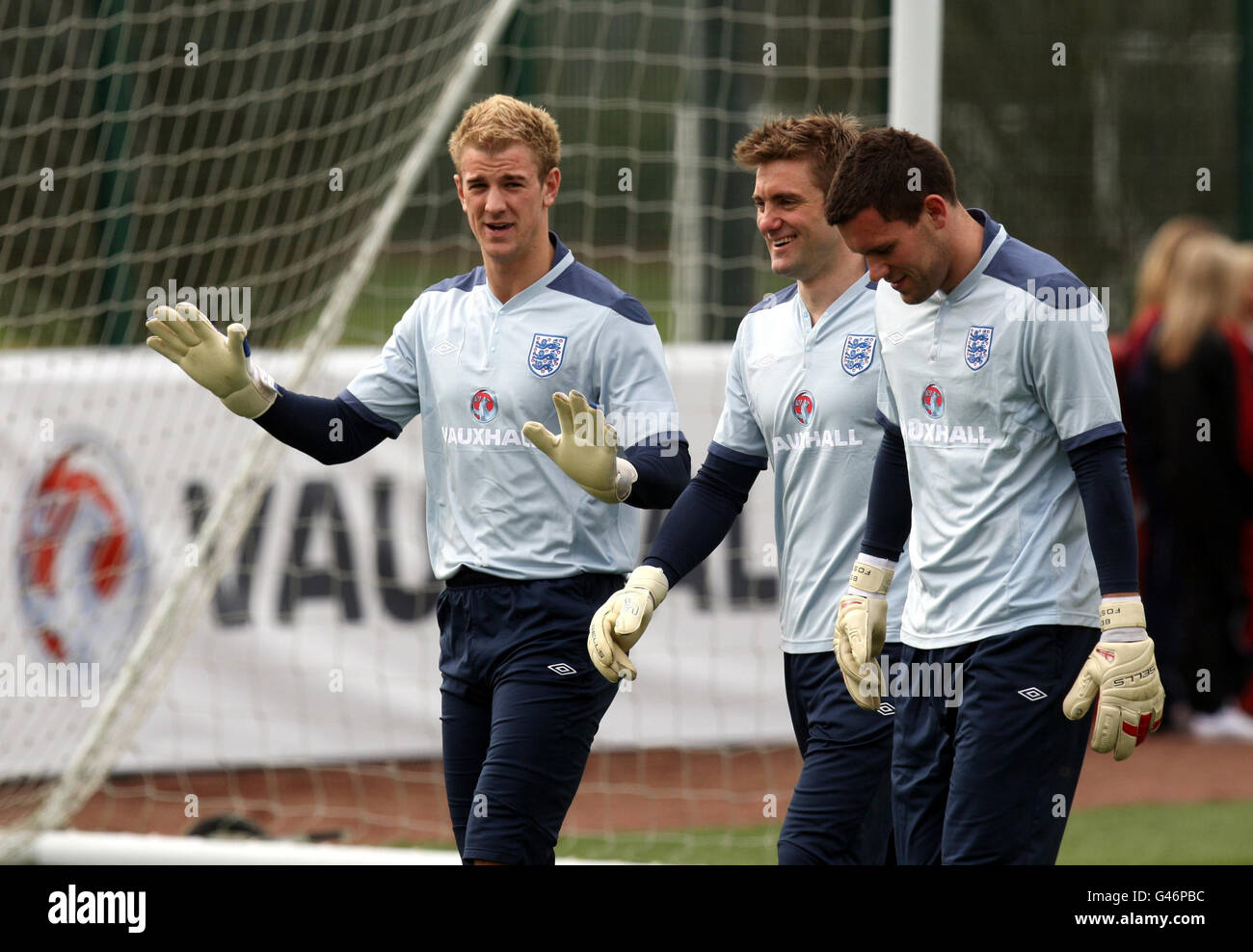 England goalkeepers from left joe hart hi-res stock photography and ...
