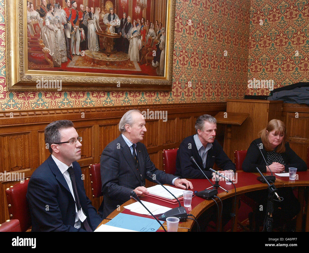 Eddie gilfoyle second right with his sister susan caddick hi-res stock ...