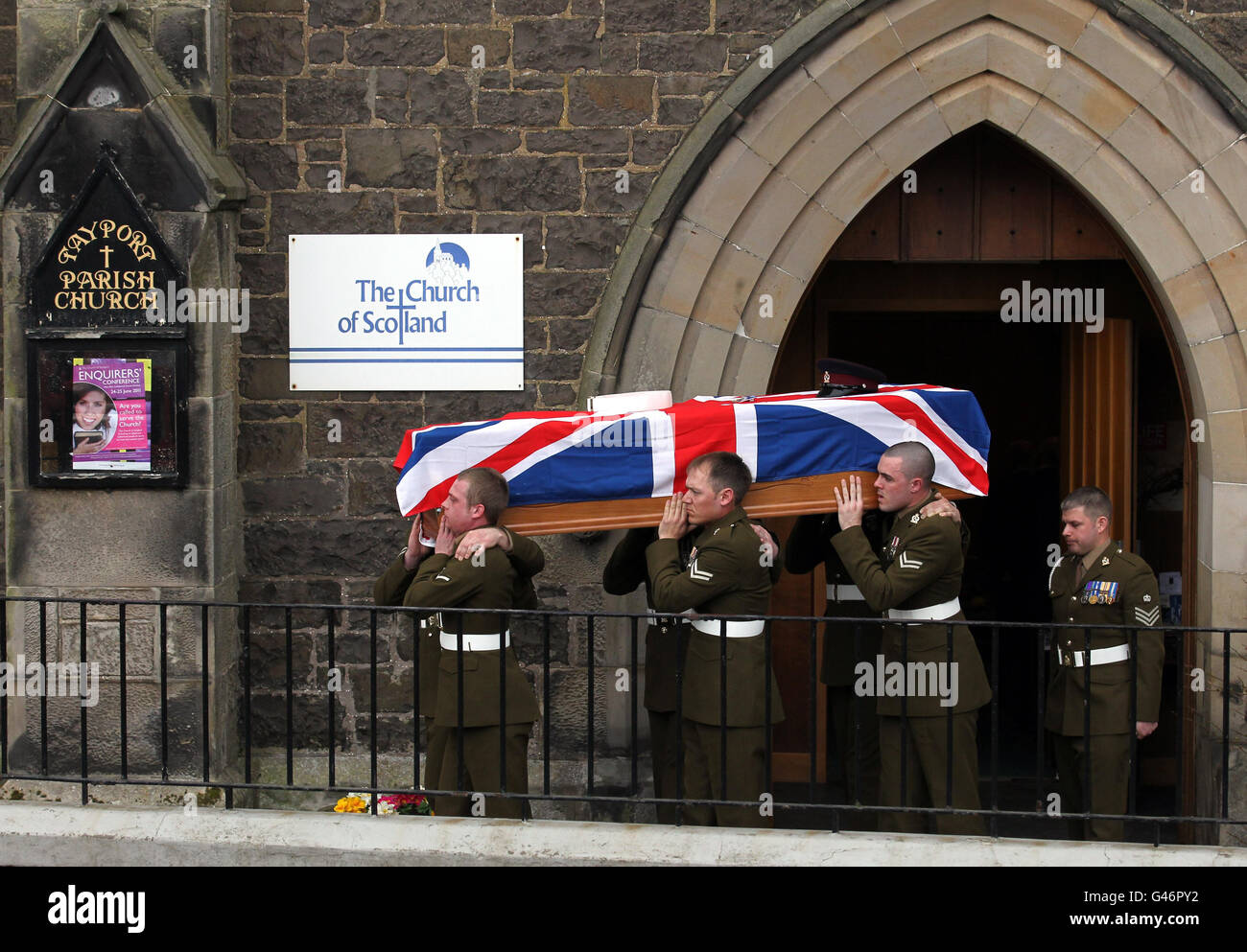 Funeral for Lance Corporal Liam Tasker Stock Photo - Alamy