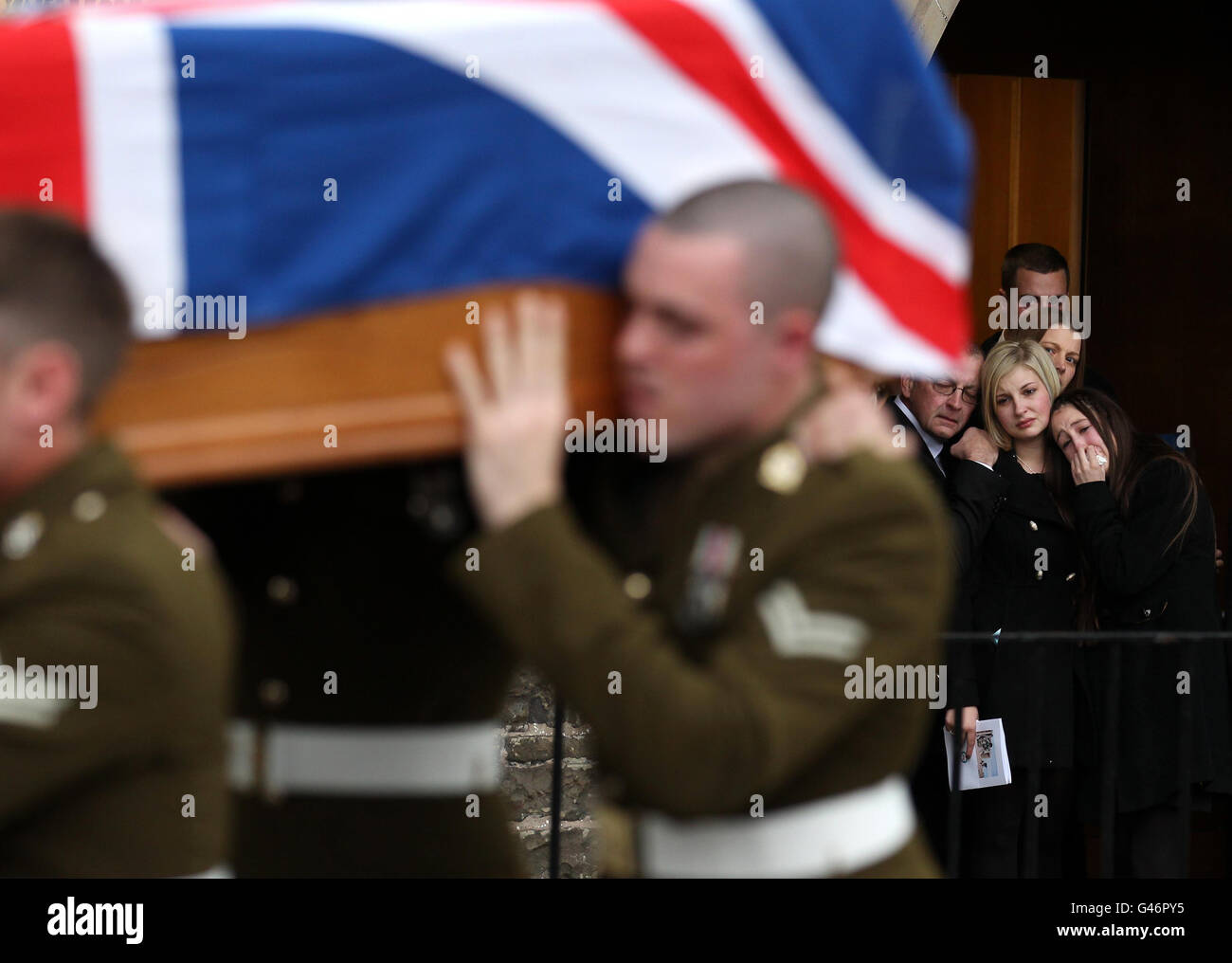 Funeral for Lance Corporal Liam Tasker Stock Photo - Alamy
