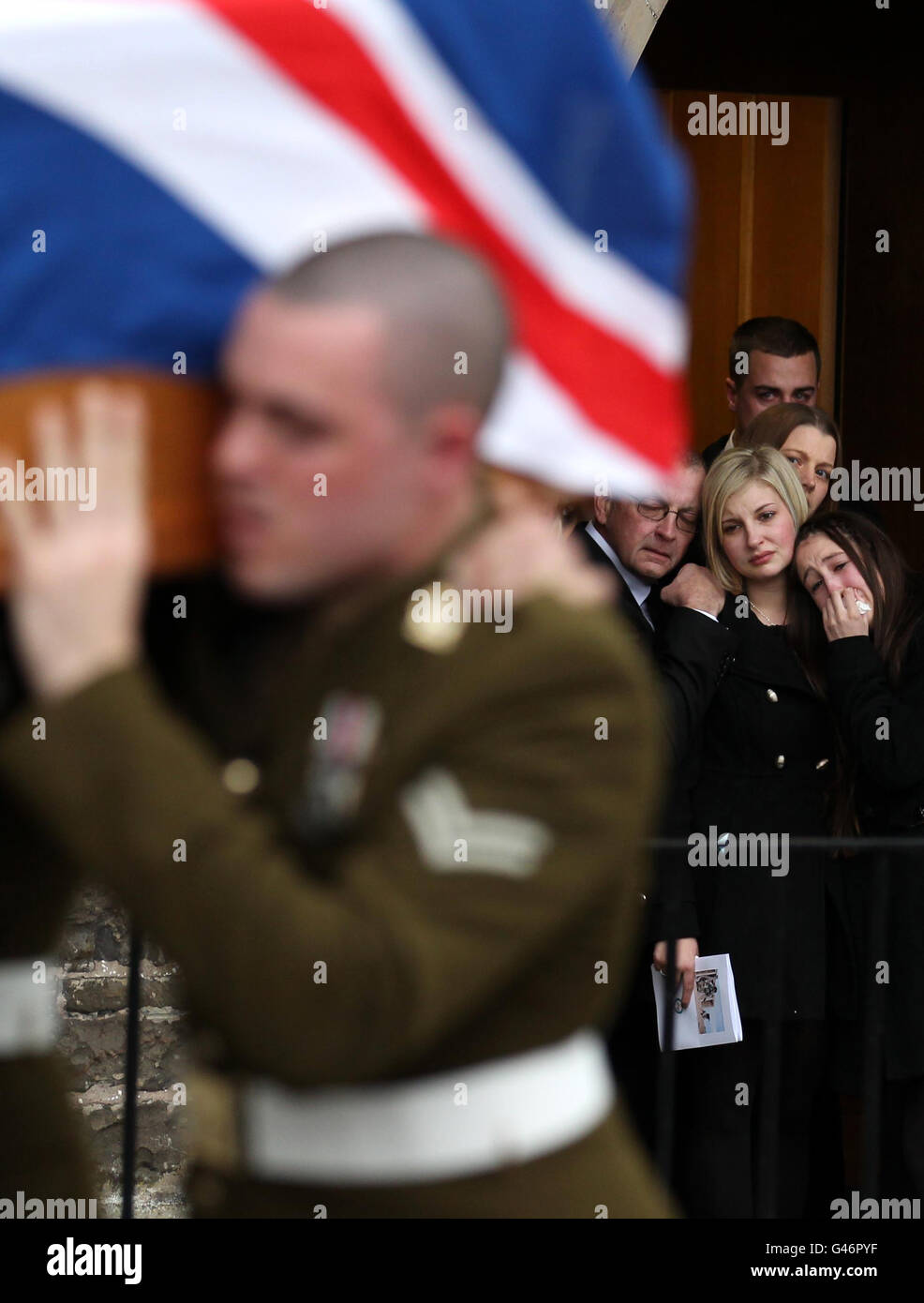 Funeral for Lance Corporal Liam Tasker Stock Photo - Alamy