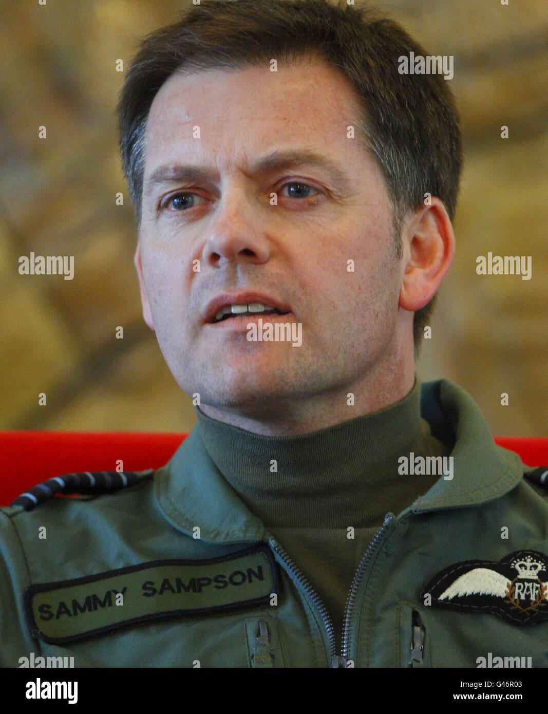 Group Captain Martin Sampson, Station Commander of RAF Collingsby ...