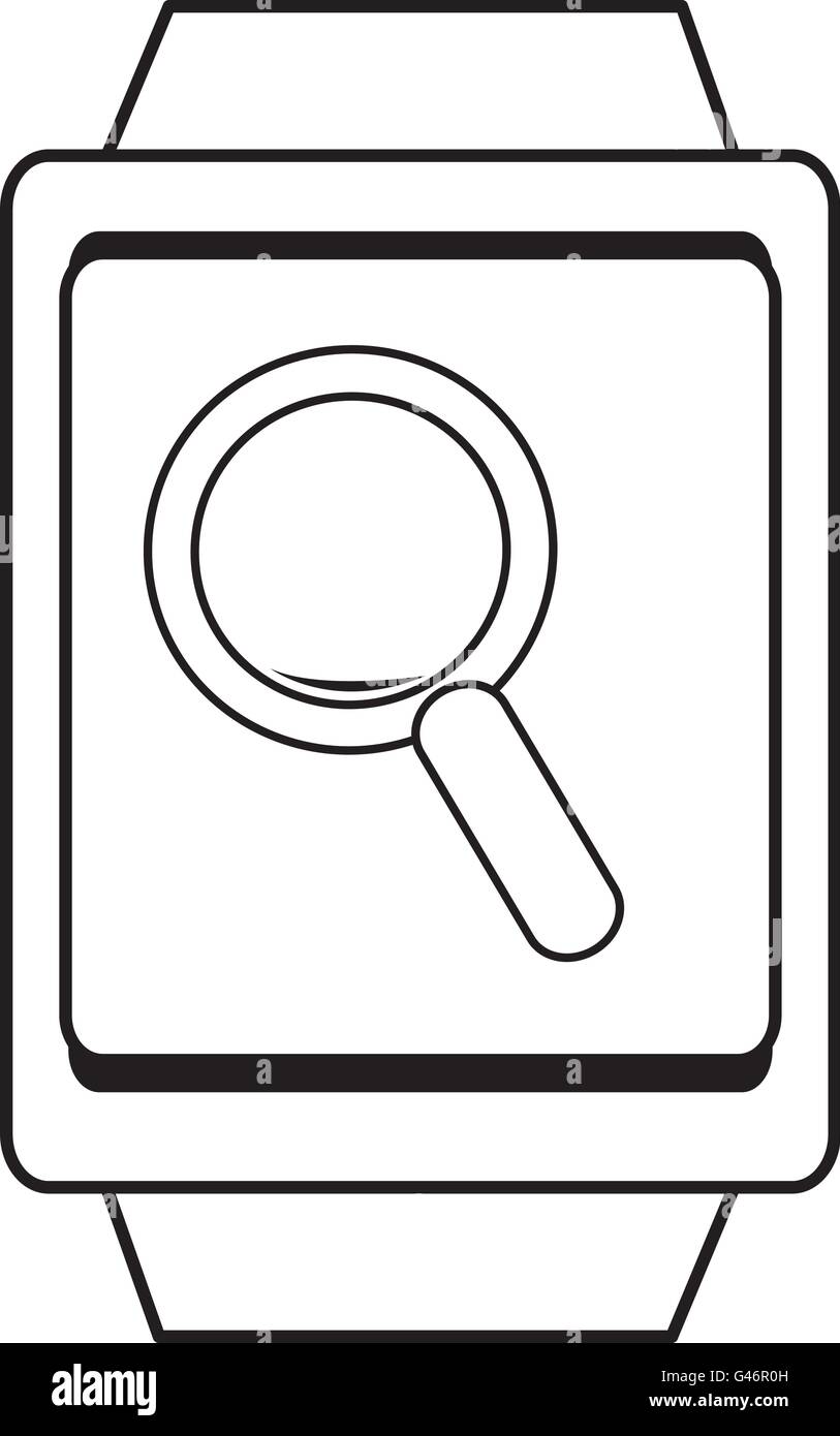 square watch and lens icon, vector graphic Stock Vector Image & Art - Alamy