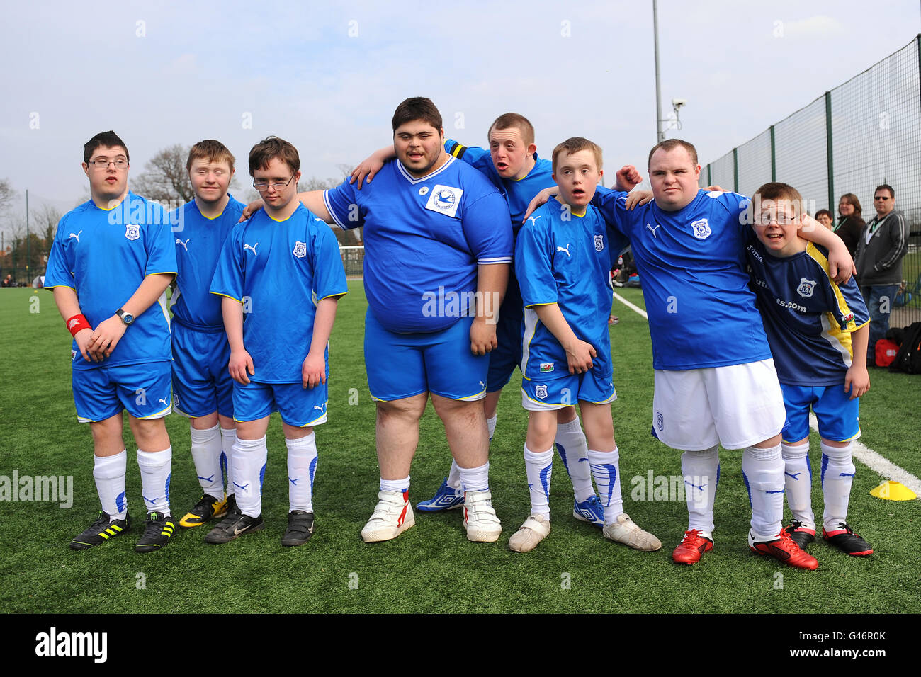 Soccer - Down's Syndrome Football Tournament - Motspur Park Stock Photo ...
