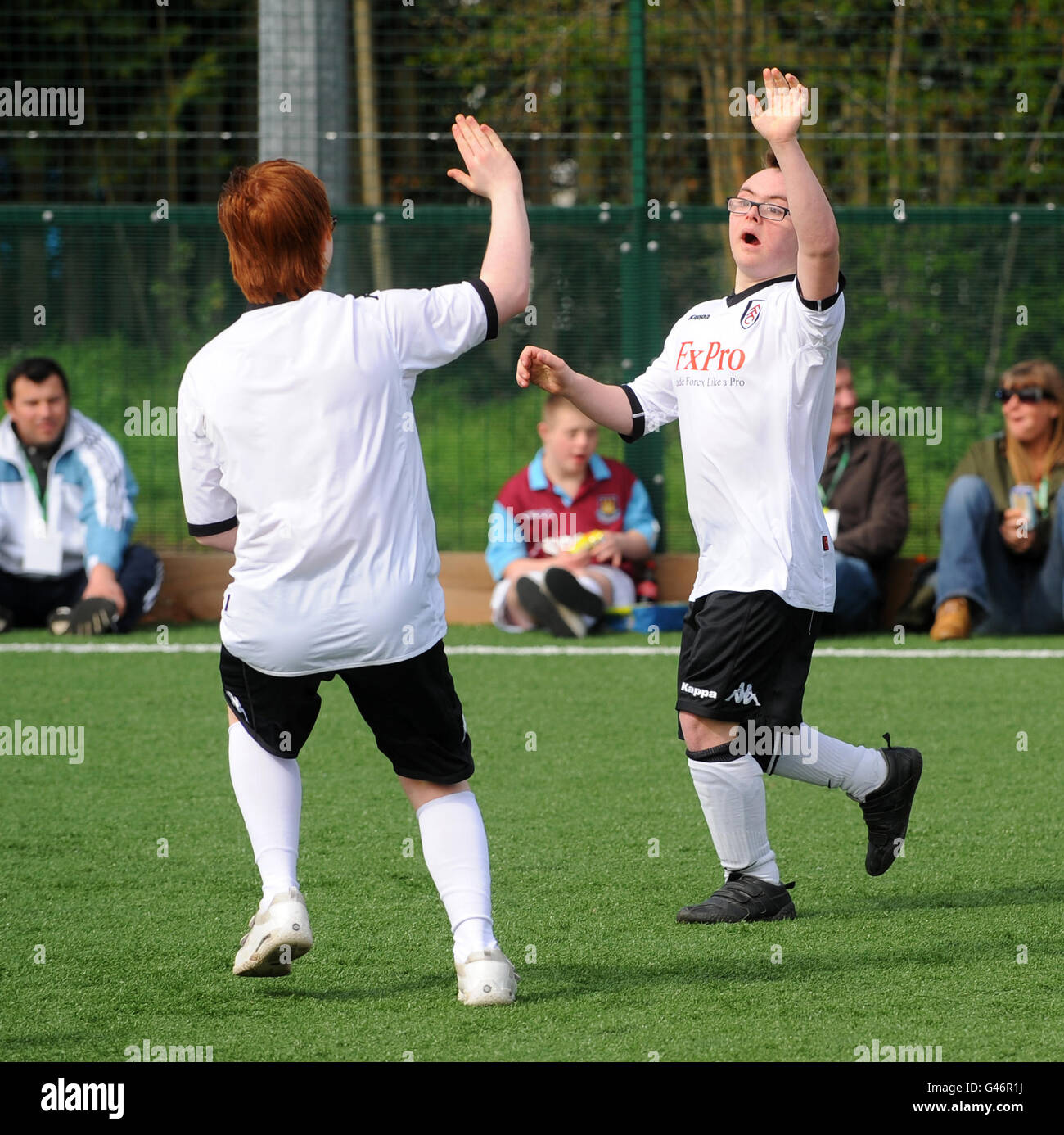 Soccer downs syndrome football tournament hi-res stock photography and ...