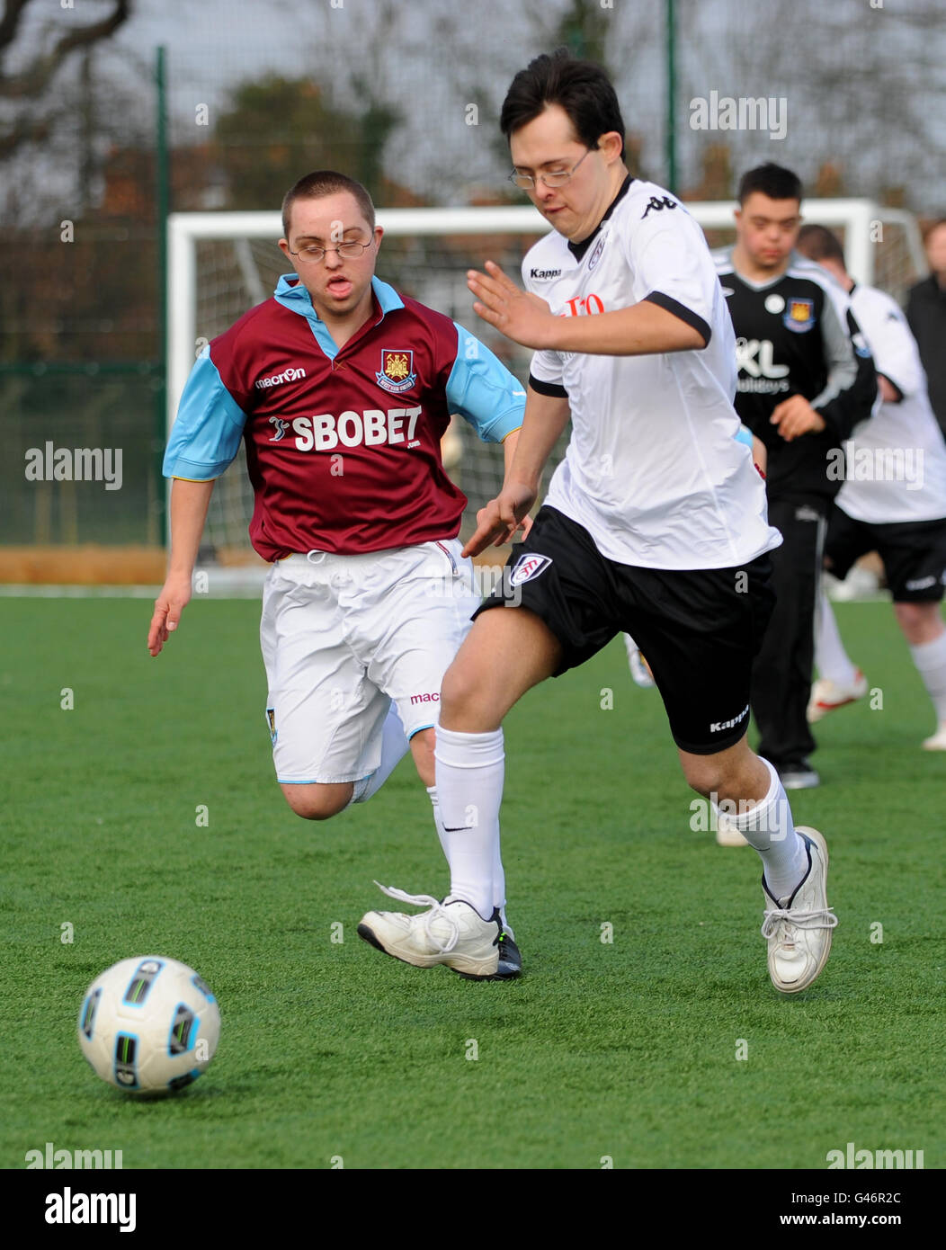 Soccer - Down's Syndrome Football Tournament - Motspur Park. Action ...