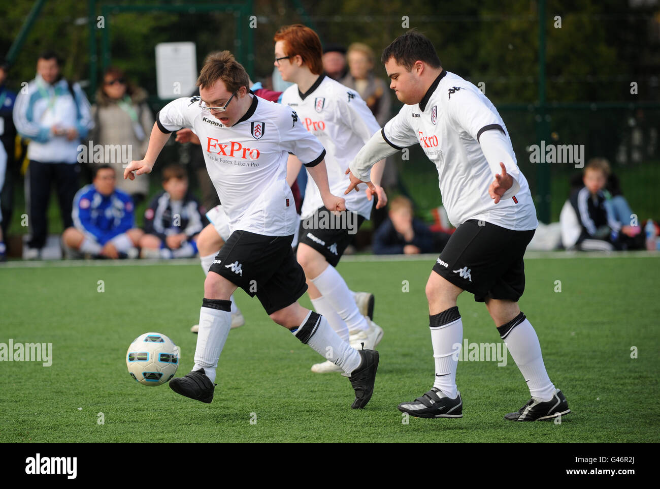 Soccer - Down's Syndrome Football Tournament - Motspur Park Stock Photo ...