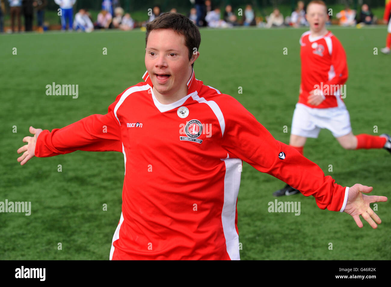 Soccer downs syndrome football tournament hi-res stock photography and ...