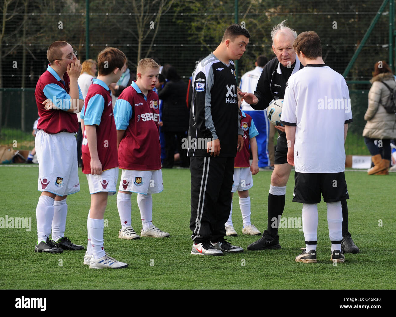 Soccer - Down's Syndrome Football Tournament - Motspur Park Stock Photo ...