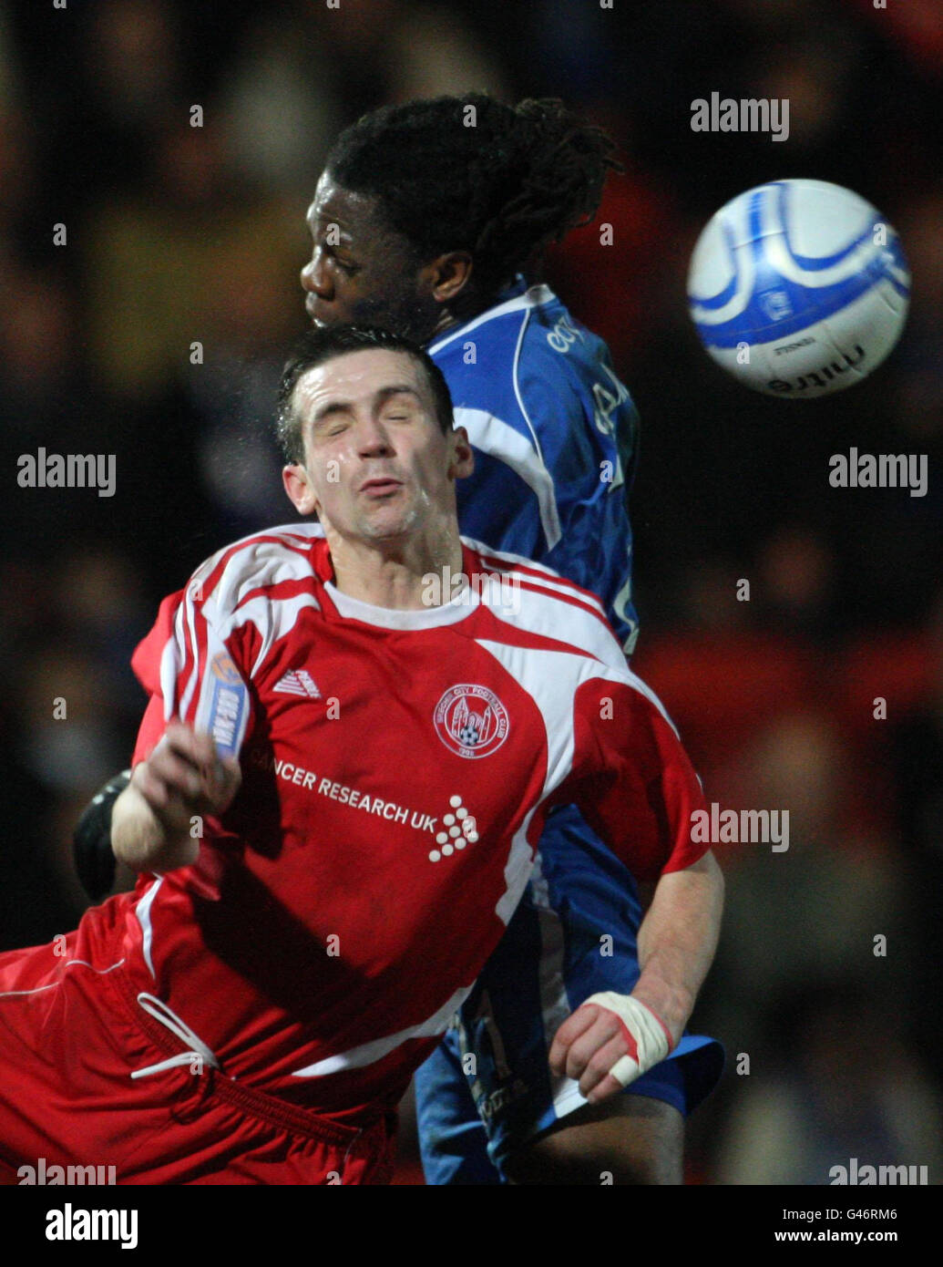 St Johnstone's Collin Samuel and Brechin's Rory McAllister during the ...