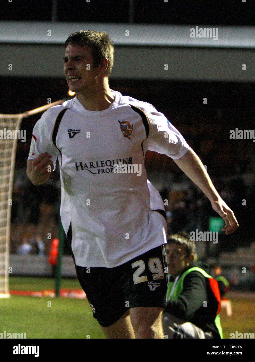Port vales tom pope celebrates scoring hi-res stock photography and ...