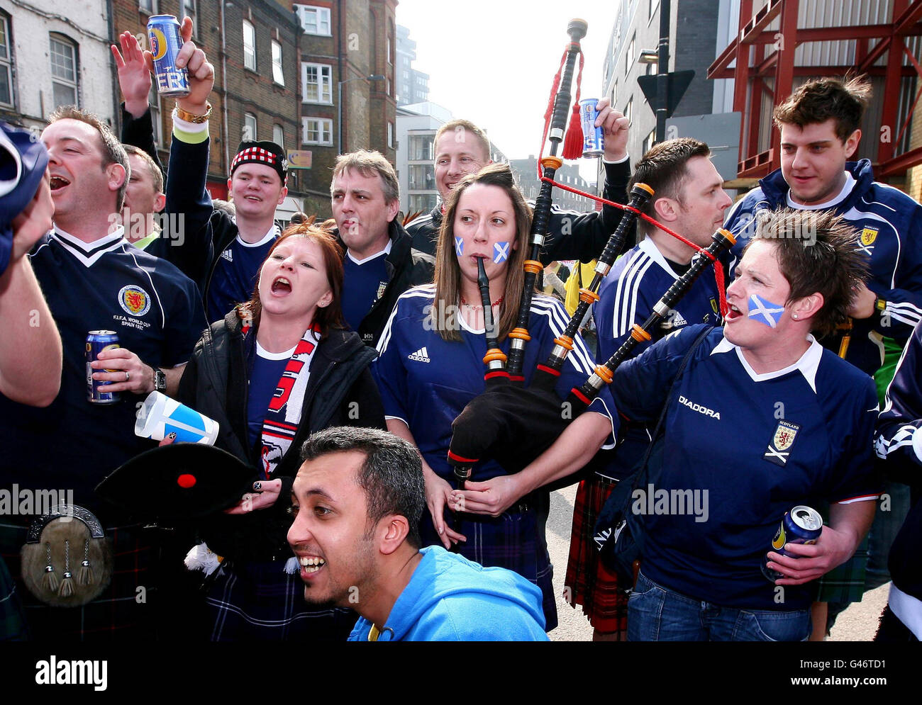 Fans enjoy atmosphere international friendly emirates stadium hi-res ...