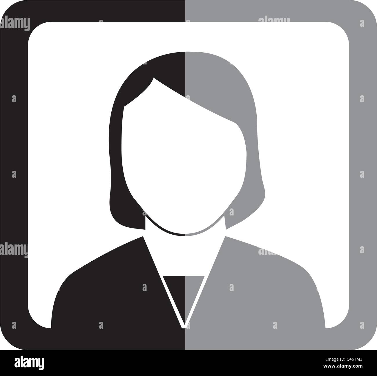 avatar man inside black and grey frame,vector graphic Stock Vector ...