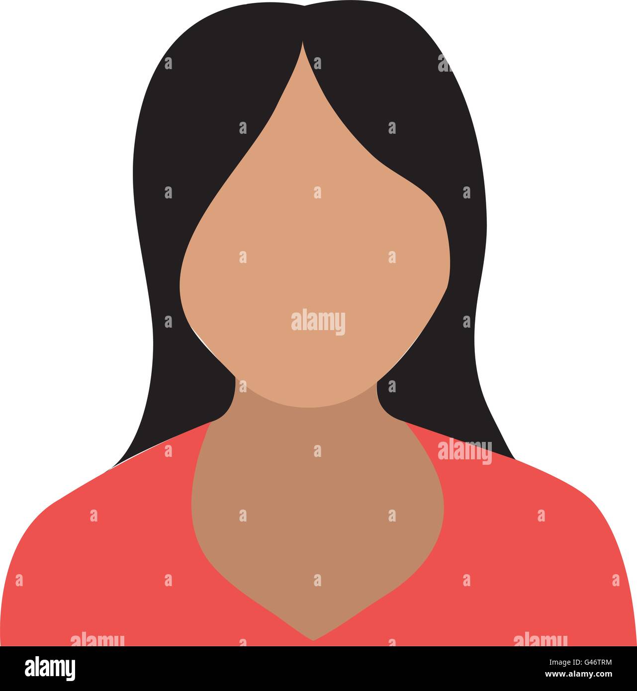 avatar woman with colorful clothes,vector graphic Stock Vector Image ...