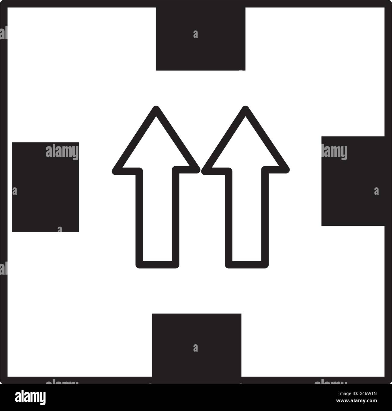 box with arrows on it,vector graphic Stock Vector Image & Art - Alamy