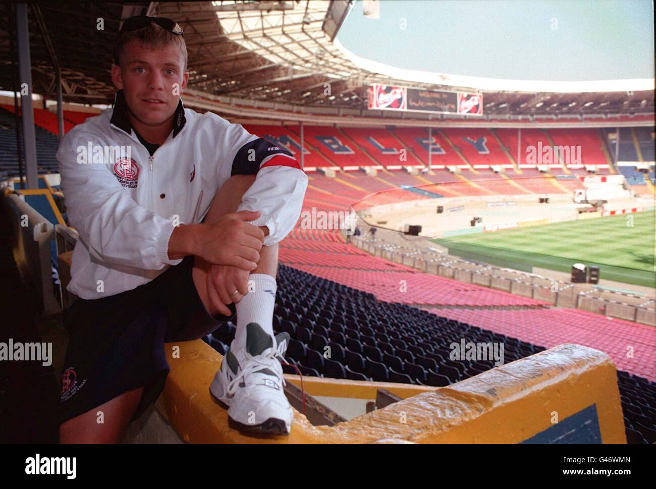 St Helens captain Bobby Golding at Wembley Stadium this afternoon ...