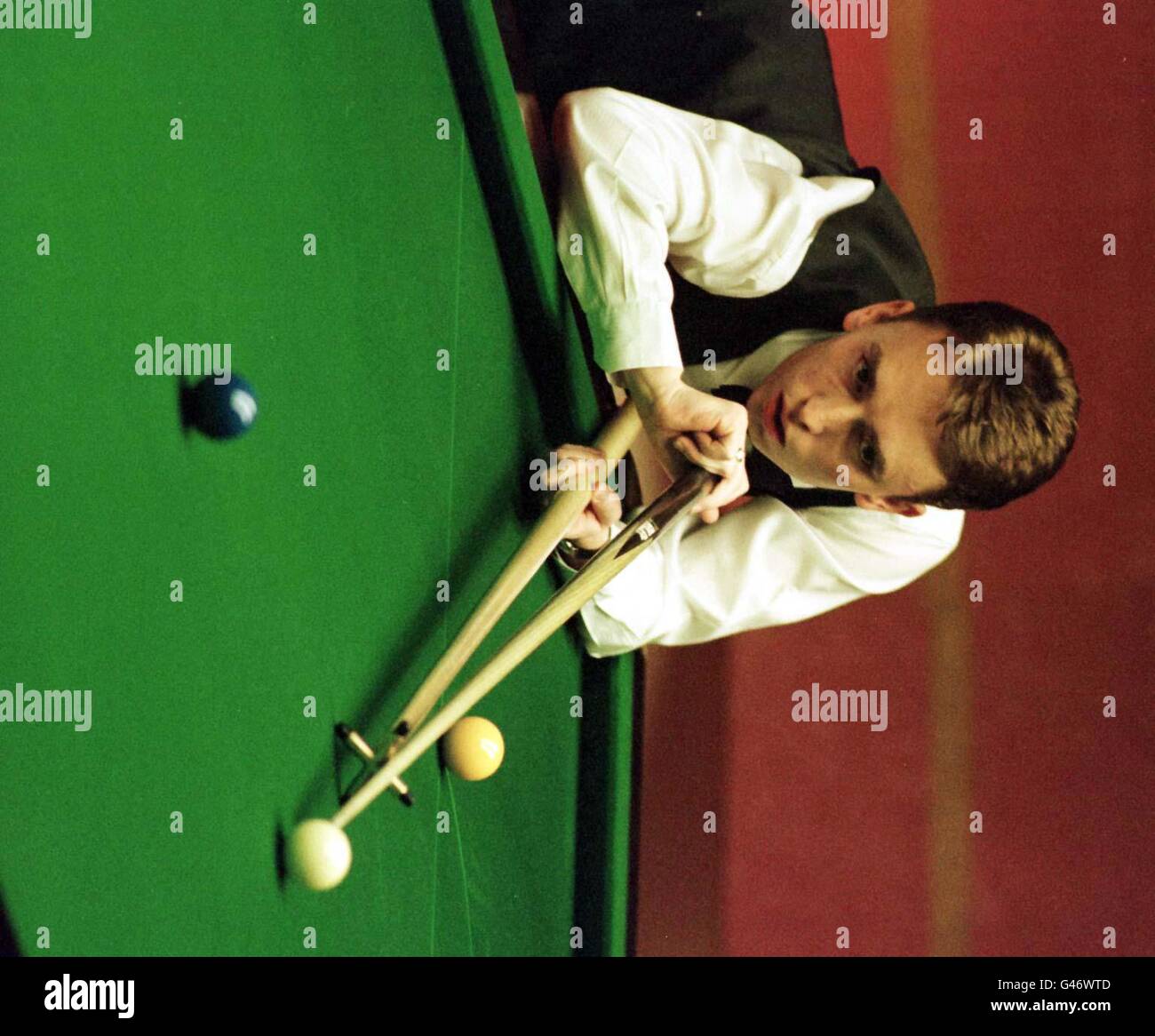 Ireland's Ken Doherty during his challenge of the six-times champion ...