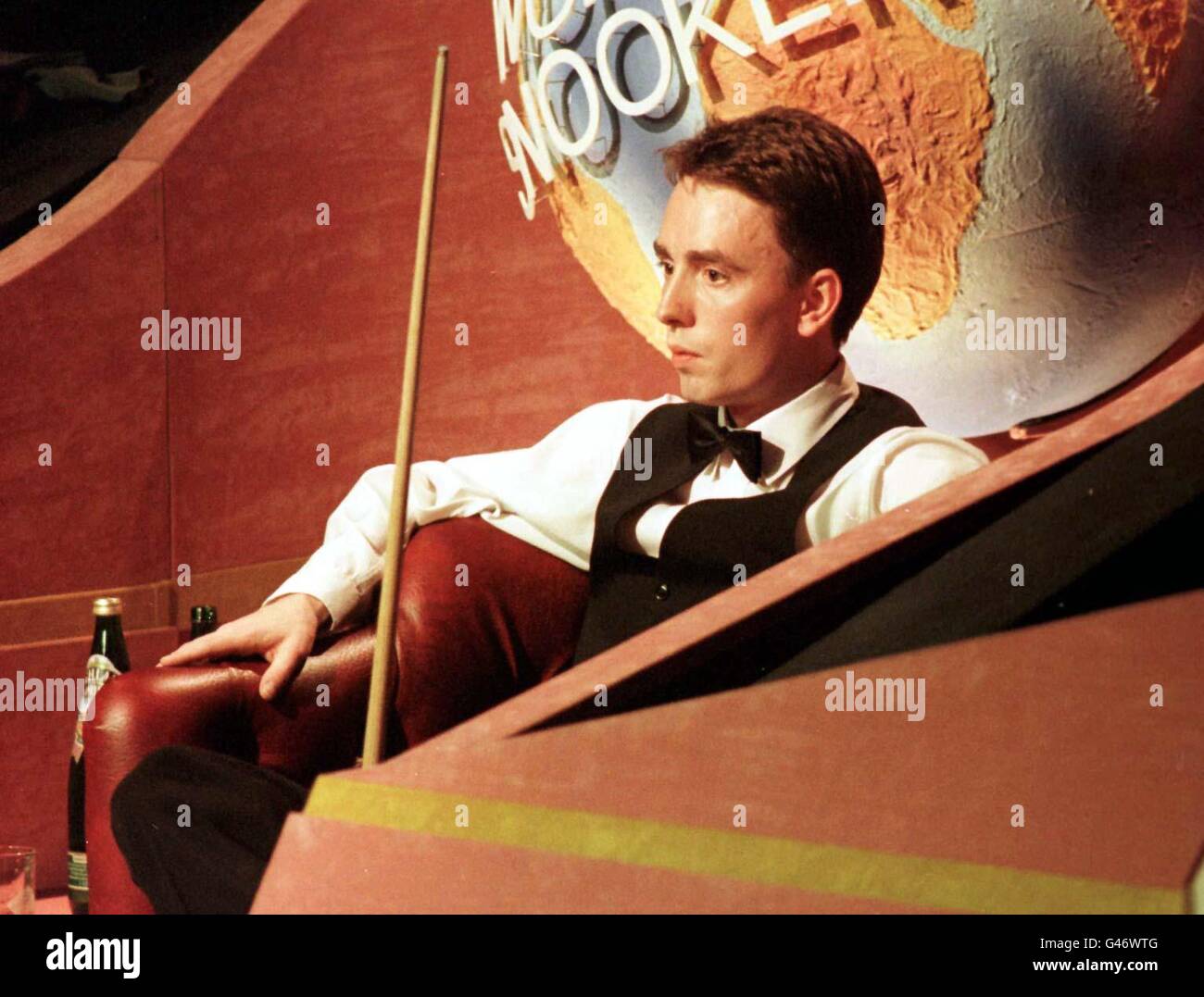 Ireland's Ken Doherty during his challenge of the six-times champion ...