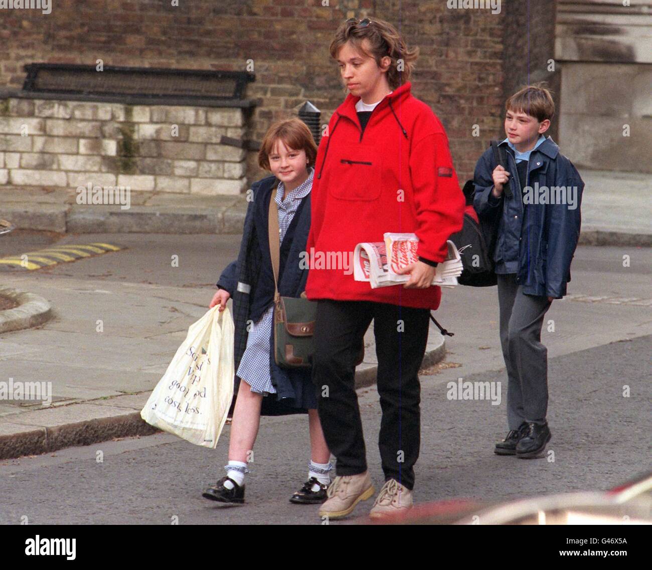 POLITICS Blair children Stock Photo - Alamy