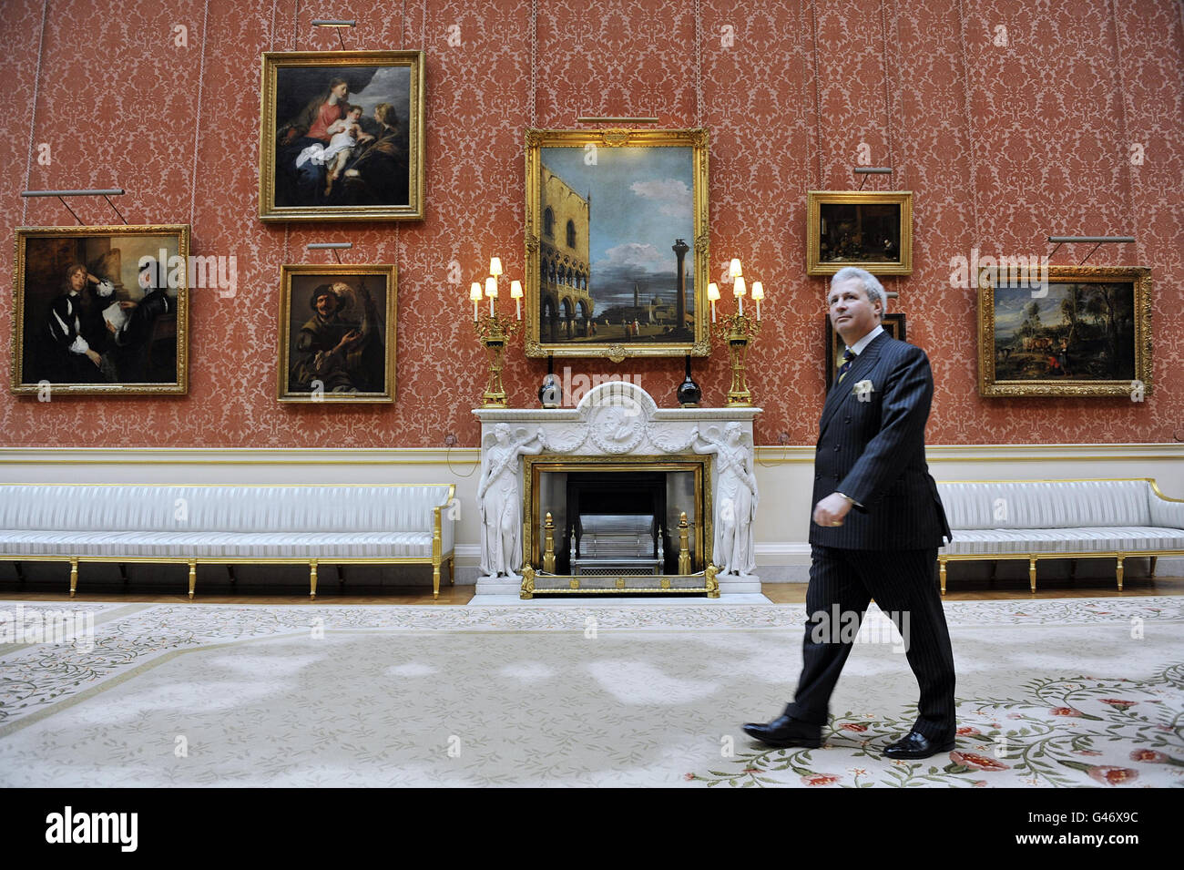 Edward Griffiths, Deputy Master of the Household, walks through the ...
