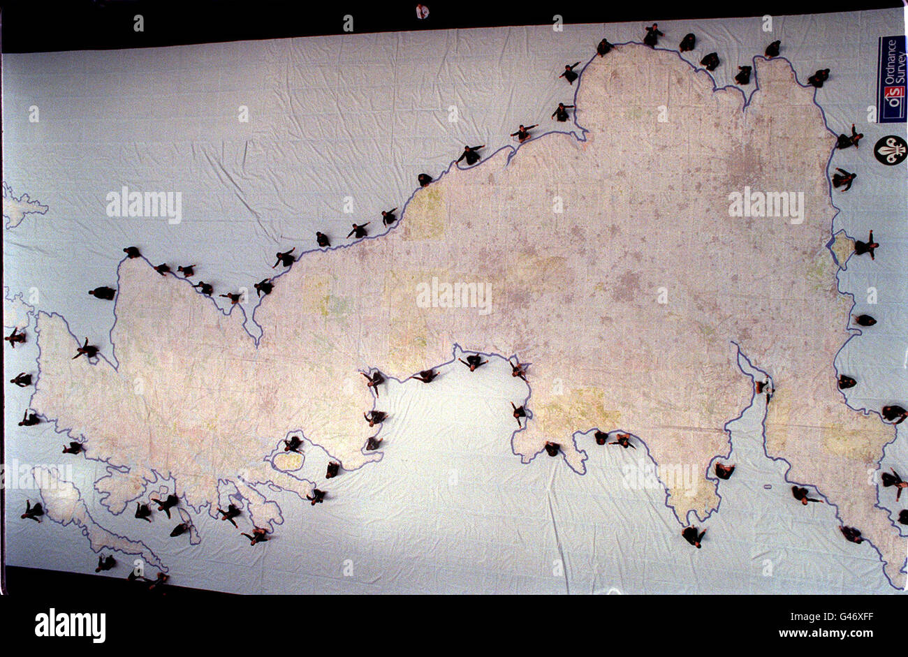 Cub Scouts map Stock Photo - Alamy