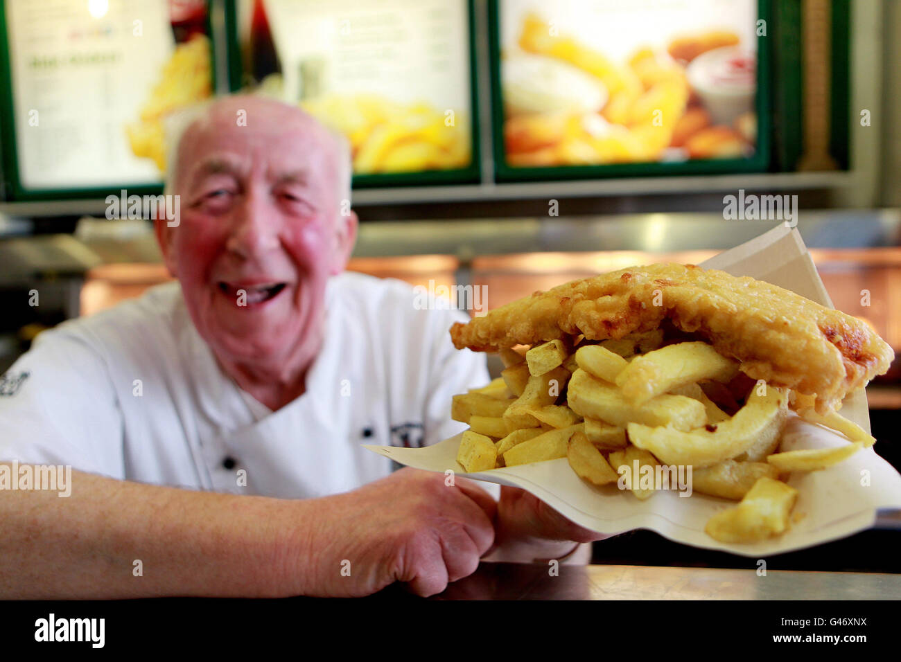 Burdocks fish and chips hi-res stock photography and images - Alamy