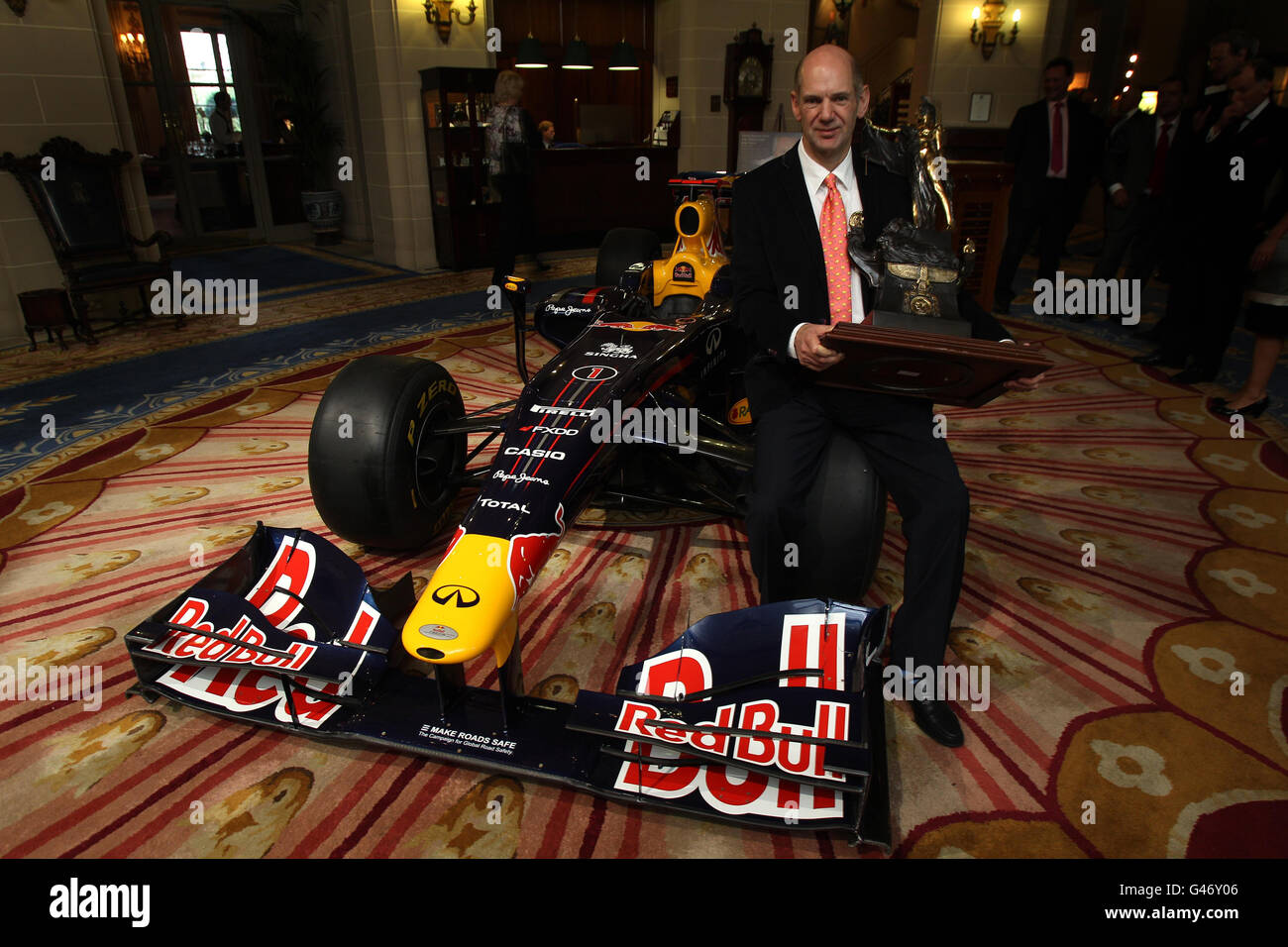 Adrian Newey of F1 Chief Enginner and Designer of Red Bull Racing holds ...