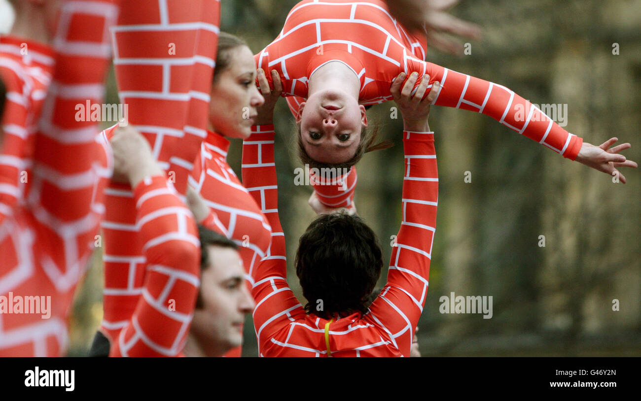 Human Wall - Manchester Stock Photo - Alamy