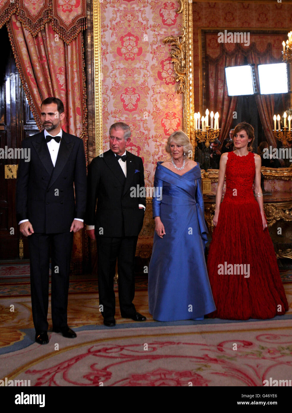 The Prince of Wales and The Duchess of Cornwall (centre) with Their ...
