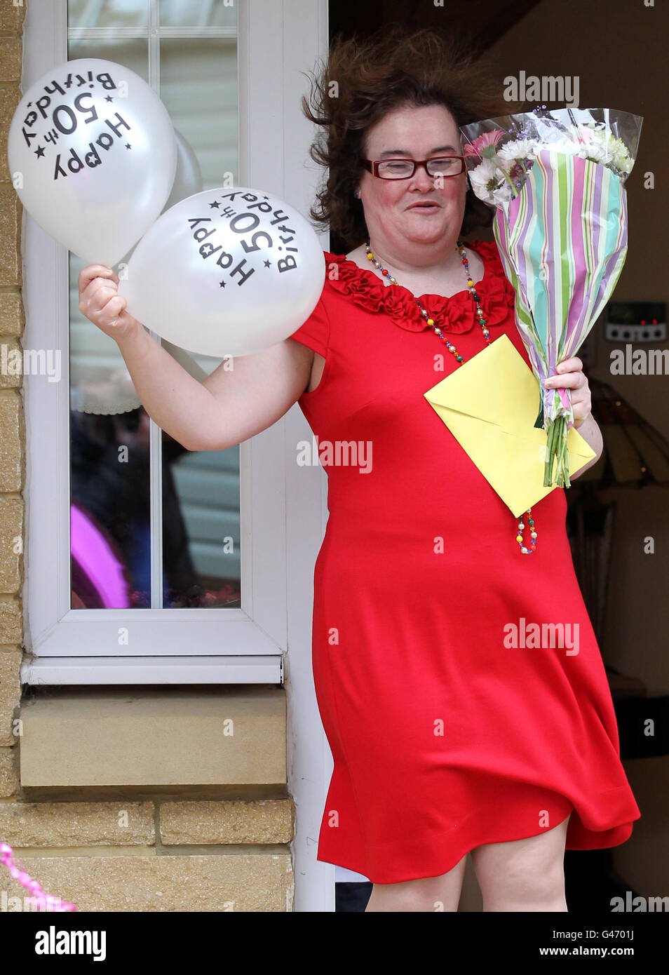 Singer Susan Boyle celebrates turning 50 years old today with a card ...