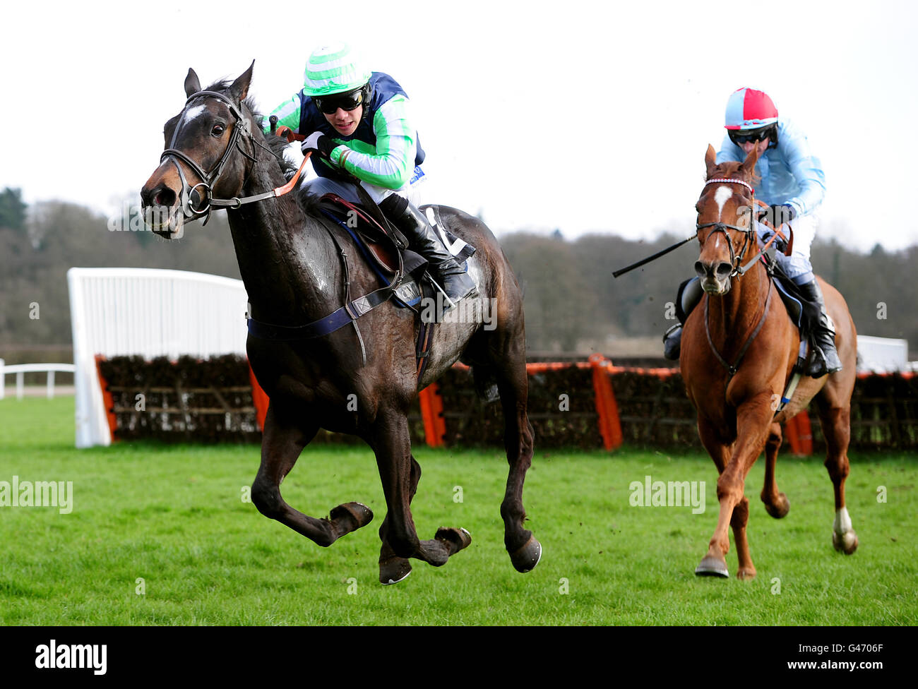 Horse Racing - National Hunt Racing - Lingfield Park Stock Photo - Alamy