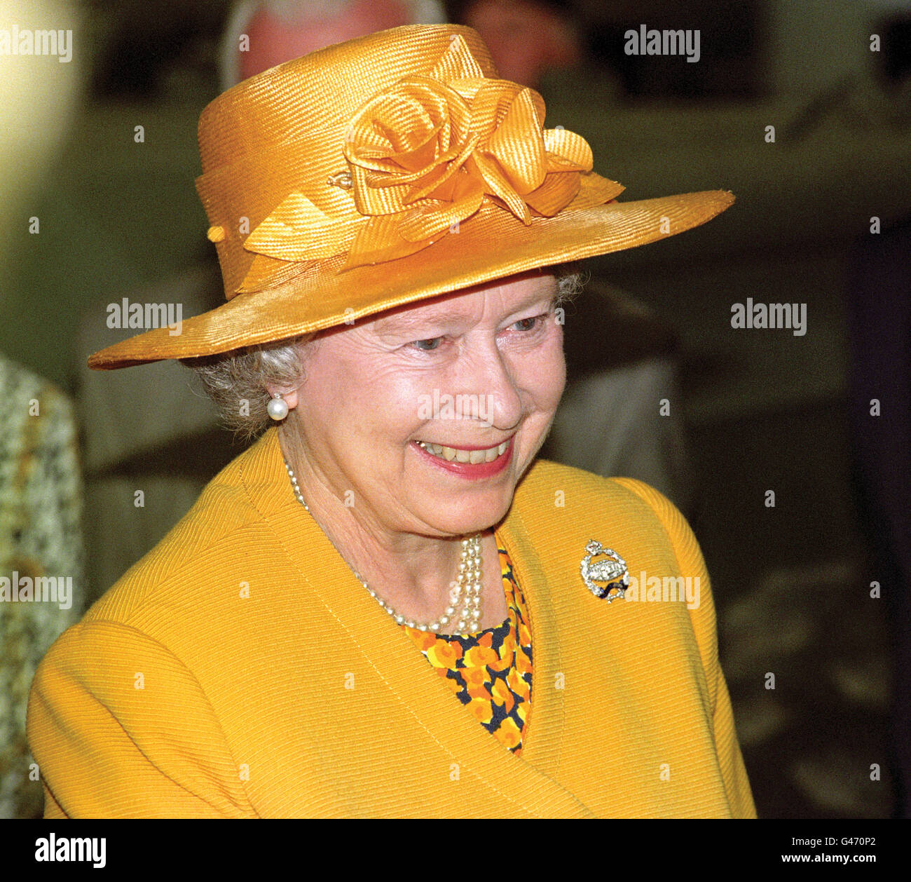 The Queen during her visit to the Tank Museum at Bovington, Dorset ...
