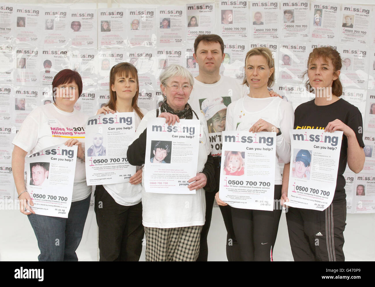 Miles For Missing People charity run Stock Photo - Alamy