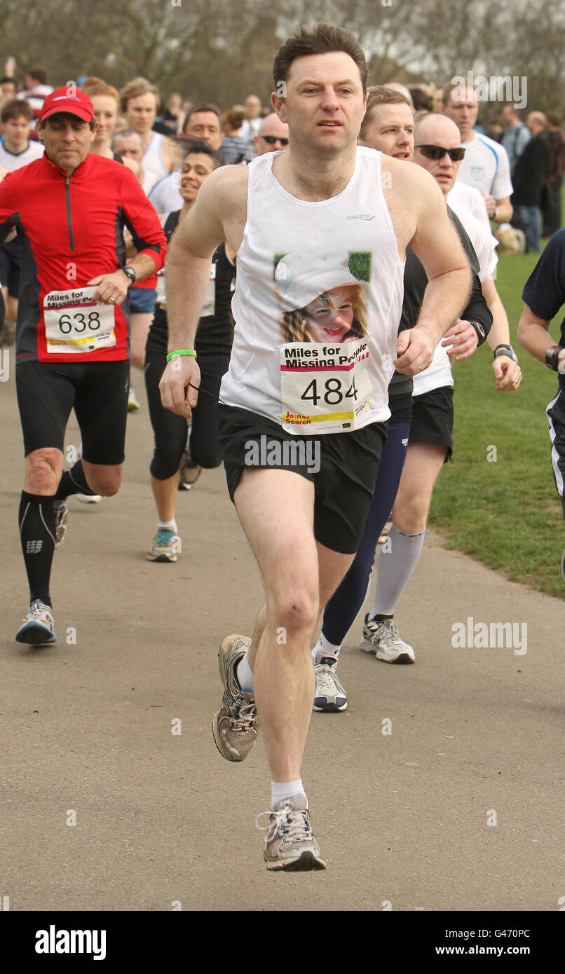 Miles For Missing People charity run Stock Photo - Alamy