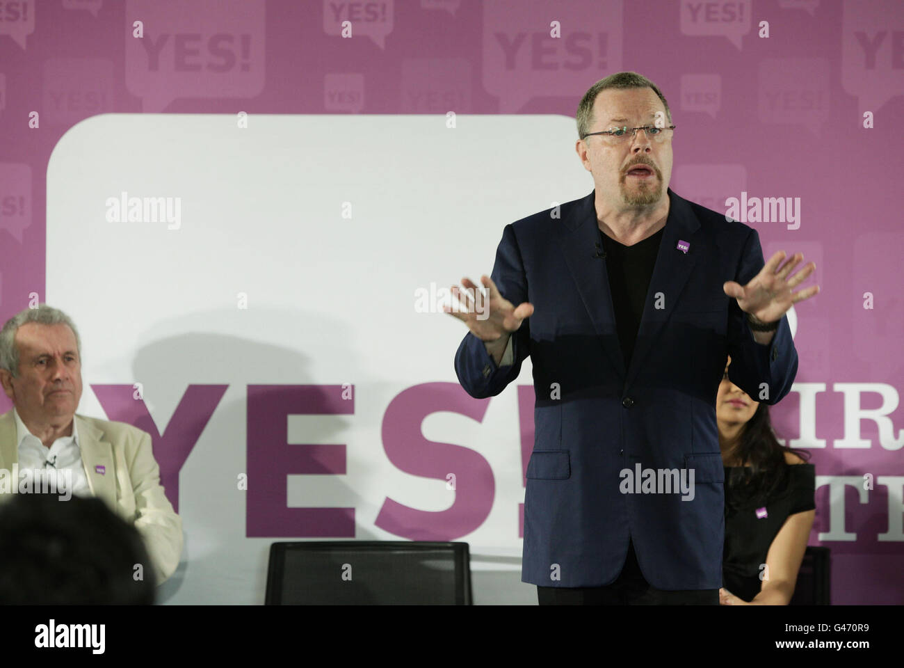 Actor and comedian Eddie Izzard at the national launch of the YES ...