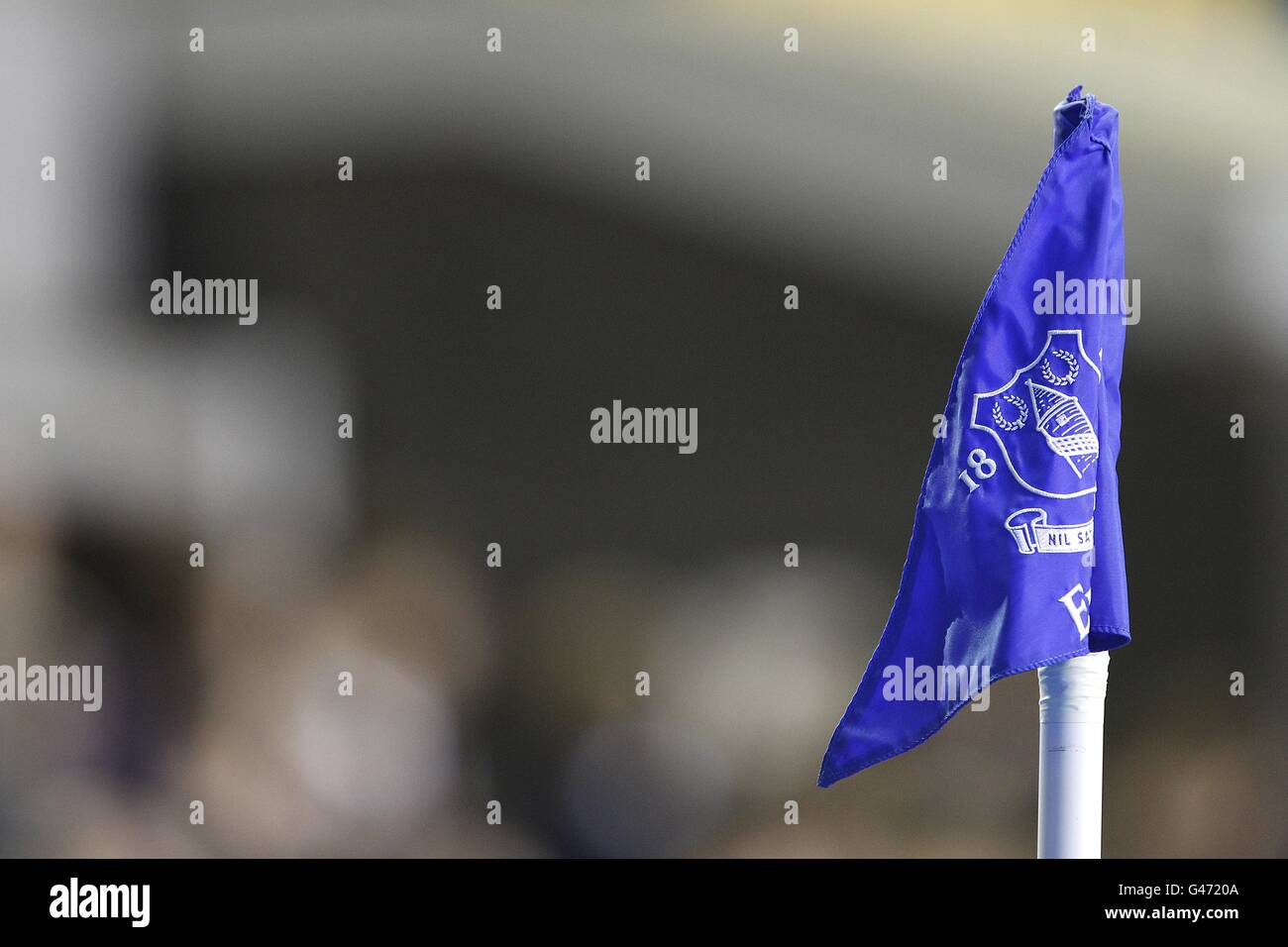 Detail of everton corner flag hi-res stock photography and images - Alamy